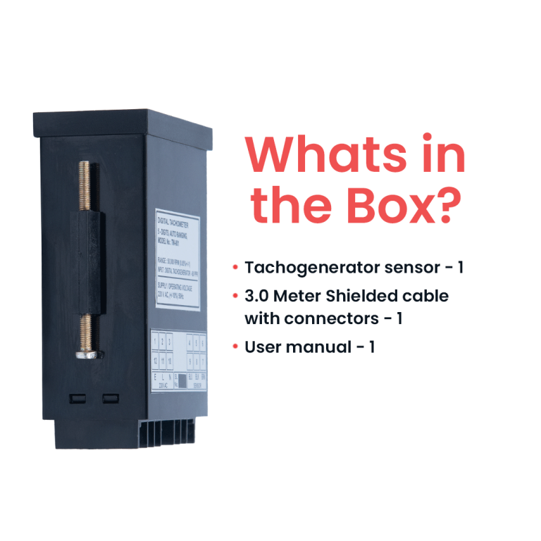 Buy Digital Panel Mount Tachometer & Tachogenerator Sensor